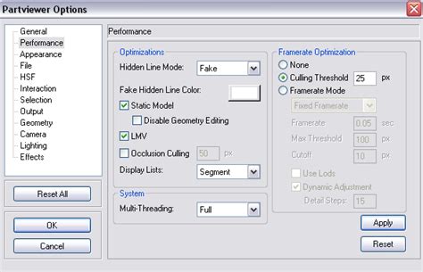 modifying application settings — hoops visualize 3df documentation
