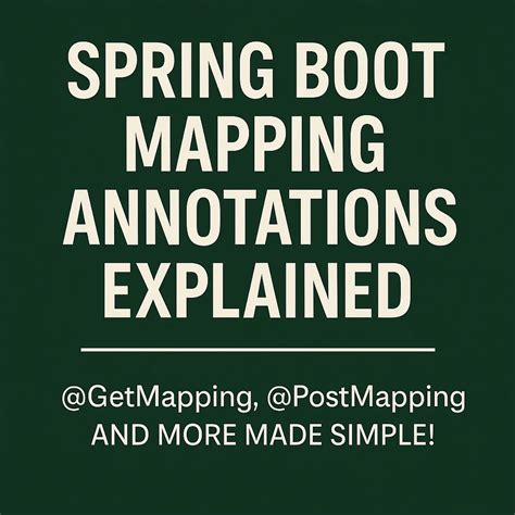 What Are Annotations In Spring Boot Explained Simply With Examples