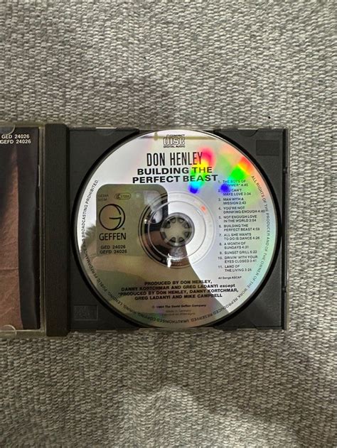 Don Henley Building The Perfect Beast Cd Original Pressed Reissue