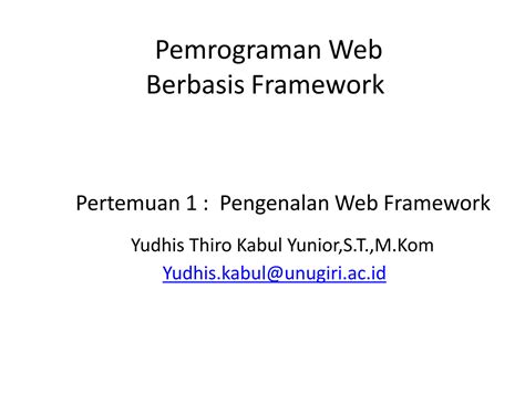 Solution Pertemuan 1 Pemrograman Web Berbasis Framework Studypool