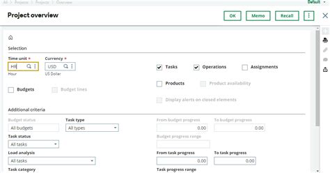 Functionality Of Project Overview In Sage X3 Sage X3 Tips Tricks