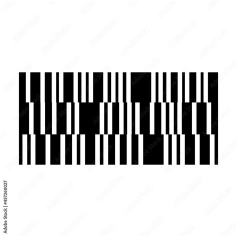 Bar Code Vector Cartoon Icon Vector Illustration Barcode On White
