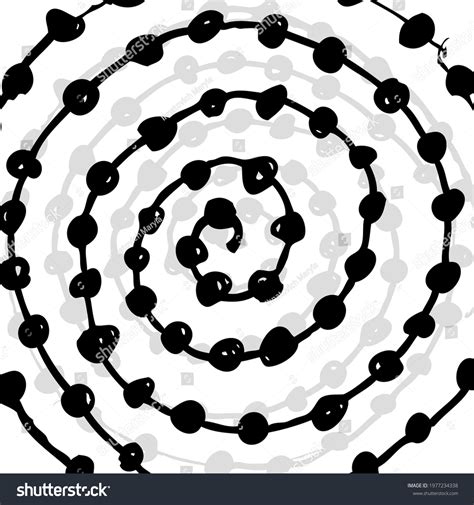 Concentric Circles Hatching Lines Abstract Background Stock Vector Royalty Free 1977234338