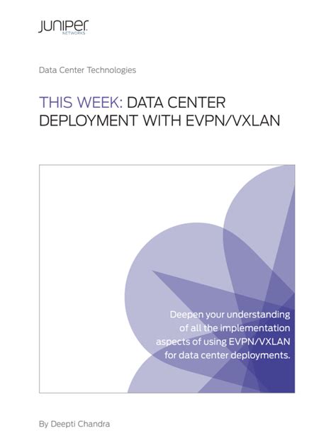 Data Center Deployment With Evpnvxlan Pdf Computer Network Computers