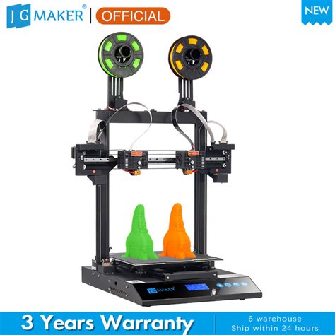 Jgmaker Artist D 대형 독립 이중 압출기 3d 프린터 Diy 키트 쉬운 조립 마그네틱 빌드 플레이트 빠른 노즐 교체 오피스 전자기기