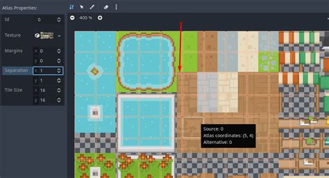 The Separator Grid Of The Tilemap Does Not Match The Atlas · Issue 51279 · Godotengine Godot