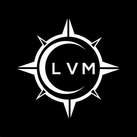 Lvm Abstract Monogram Shield Logo Design On Black Background Lvm