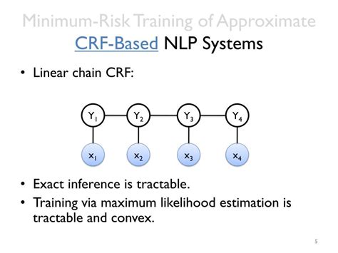 Ppt Minimum Risk Training Of Approximate Crf Based Nlp Systems