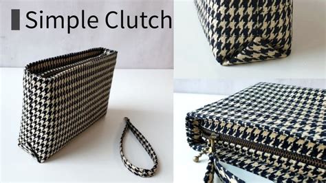 Diy 심플 클러치백깔끔한 지퍼 클러치 만들기w 천나라 How To Sew A Simple Zipper Clutch