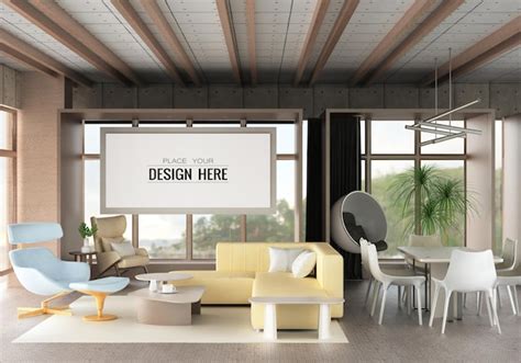 거실 이랑에서 포스터 프레임 프리미엄 Psd 파일