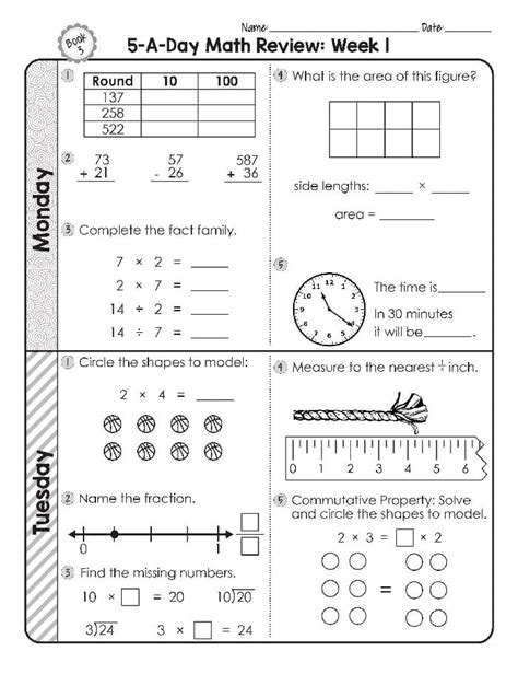 Printable Class 3 Maths Worksheets Daily Free Download And Print For You