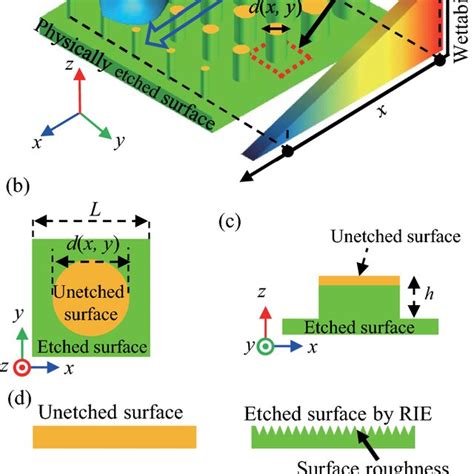 A Schematic Of The Surface Comprising The Wettability Designable