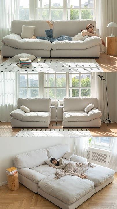 구름같은 포근함💛자유로운 조합이 가능한 모듈형 소파 클라우드입니다☁️ 아이엔지홈 소파추천 침대소파 모듈소파 구스소파 Youtube
