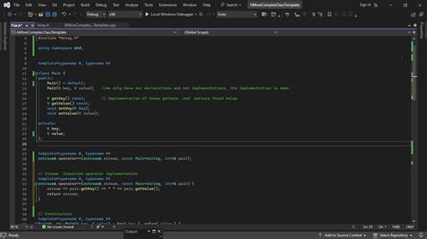 stream insertion operator of a class template c part3 c code