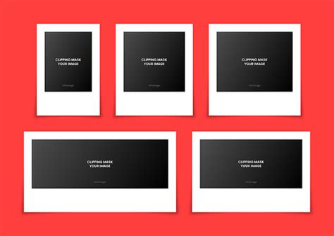 유토이미지 무료 콘텐츠 폴라로이드 사진 필름 프레임