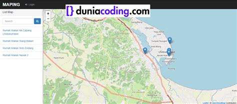 Source Code Sistem Informasi Geografis Berbasis Web