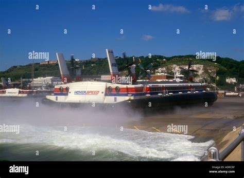 Hoverspeed Hovercraft At Dover Port Transport Dover To France No Longer