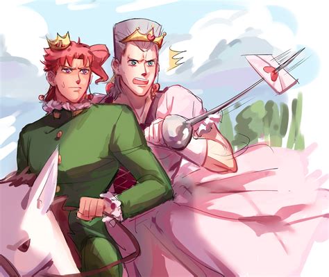 Kakyoin Noriaki And Jean Pierre Polnareff Jojo No Kimyou Na Bouken And
