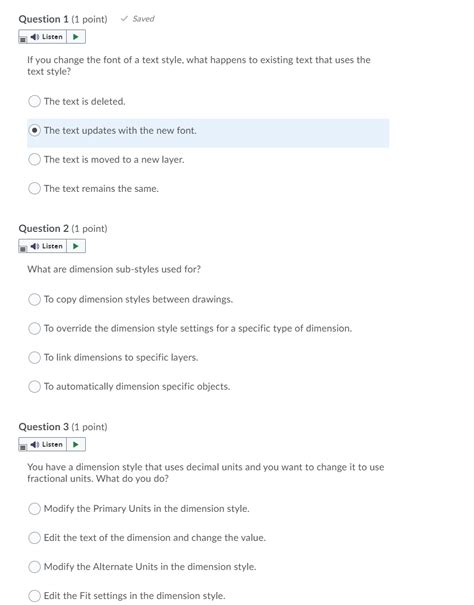 Solved Question 1 1 Point Saved Listen If You Change The Chegg Com