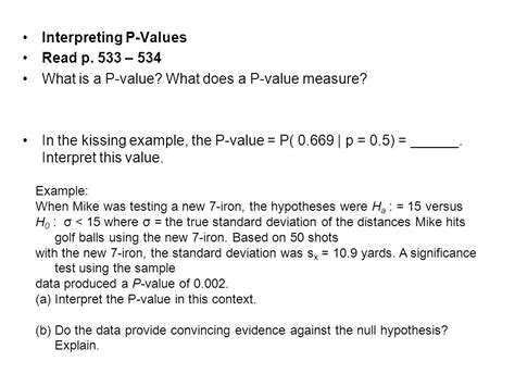 Testing A Claim Chapter 9 Notes Ppt Download