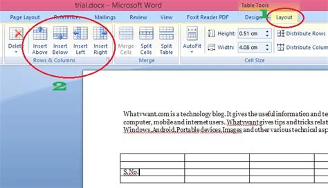 How To Insert Row Or Column In Word Table 2025 Whatvwant
