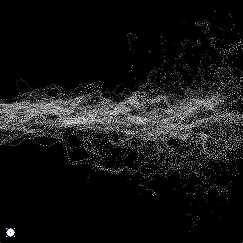 Array With Dynamic Particles Wavy Background Composition With Motion Effect Stock Vector