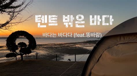 태안 뷰 맛집 캠핑장에서 애견동반 캠핑 3박4일 똥바람과 함께 가리비구이 고등어구이 등갈비구이 Youtube