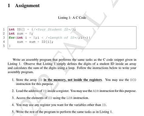 Solved Write An Assembly Program With The Informations From Chegg