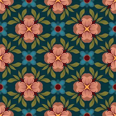 Abstract Geometric Flower Design Seamless Pattern 9939919 Vector Art At Vecteezy