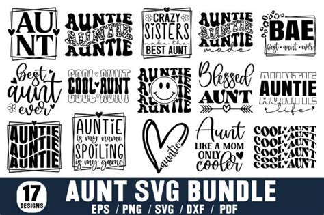 Aunt Svg Bundle Auntie Svg Aunt Life Graphic By Designer Creative Fabrica