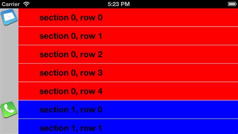 Iphone Uitableview With Side Section Header Images Stack Overflow