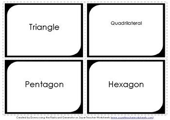 Geometry Flashcards By Ms Downs Classroom Teachers Pay Teachers