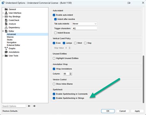 Spellchecking Your Code And Comments Scitools Support