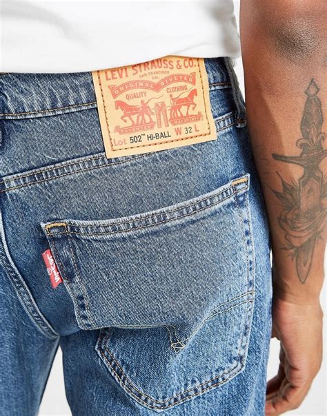 Buy Blue Levis Hi-Ball Roll Jeans | JD Sports | JD Sports Ireland