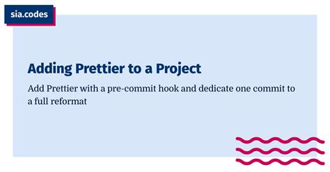Adding Prettier To A Project