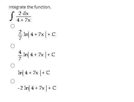 Solved Integrate The Function Chegg