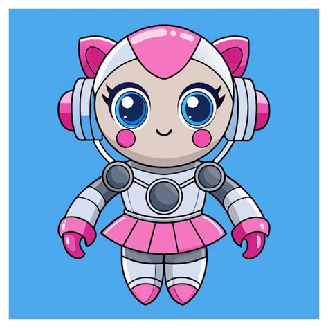 Inteligência Artificial Menina Vector Design Gráfico Vetor Premium