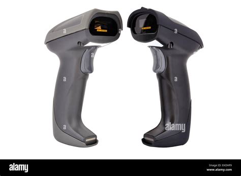 Two Wireless Bar Code Reader Stock Photo Alamy