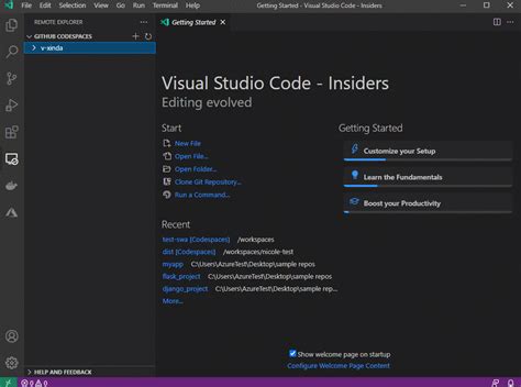 Github Codespaces Fail To Create A Static Web App With An Error