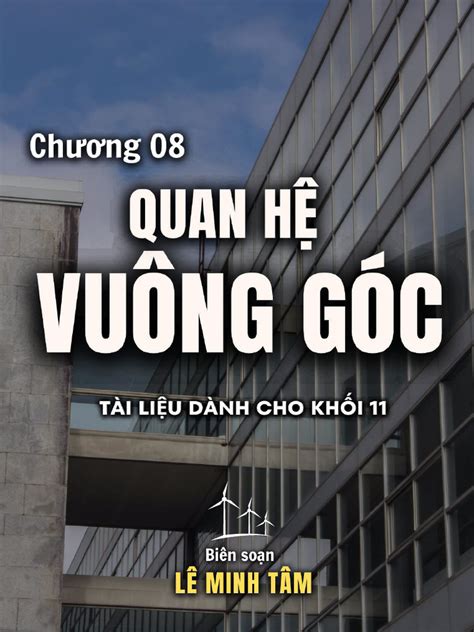 Chuyen De Quan He Vuong Goc Trong Khong Gian Toan 11 Le Minh Tam Pdf