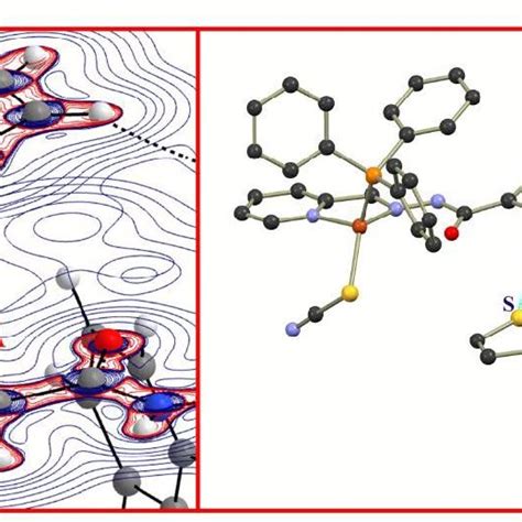Contour Map Of The Laplacian Of The Electron Density Of 6 Which Shows