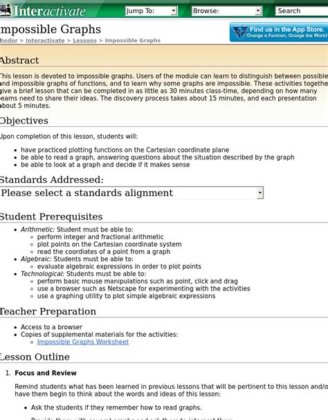 Impossible Graphs Lesson Plan For 6th 8th Grade Lesson Planet