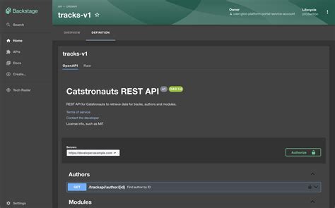 Backstage Backend Plugin Documentation