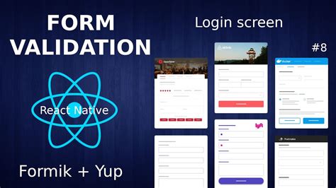 React Native Tutorial 8 Login Screen 1 Form Validation With