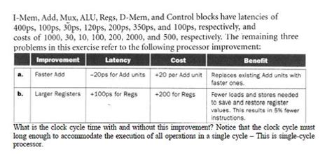 Given The Single Cycle Implementation Of Processor