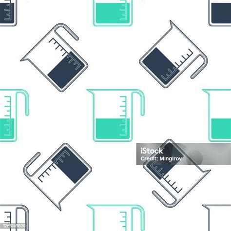 녹색 측정 컵은 흰색 배경에 건조하고 액체 식품 아이콘 고립 된 원활한 패턴을 측정합니다 손잡이가 달린 플라스틱 졸업 비커 벡터 머그에 대한 스톡 벡터 아트 및 기타 이미지