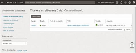 Oci Container Engine For Kubernetes Creación De Clúster Y Despliegue De Aplicación