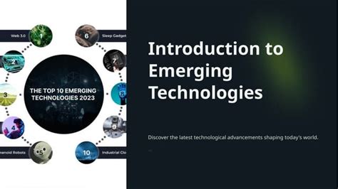 Introduction To Emerging Technologiespptx