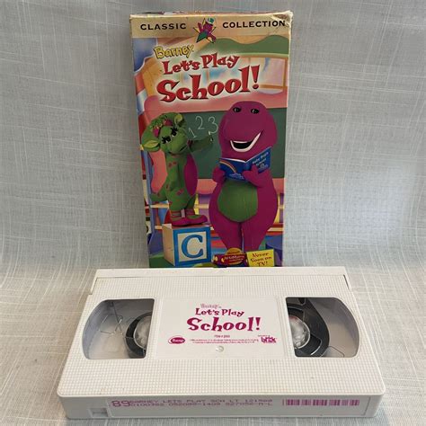 Play School Vhs Opening To Barney Lets Play School 1999 Vhs Nnus