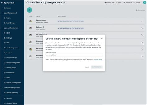 Google Workspace Directory Sync JumpCloud